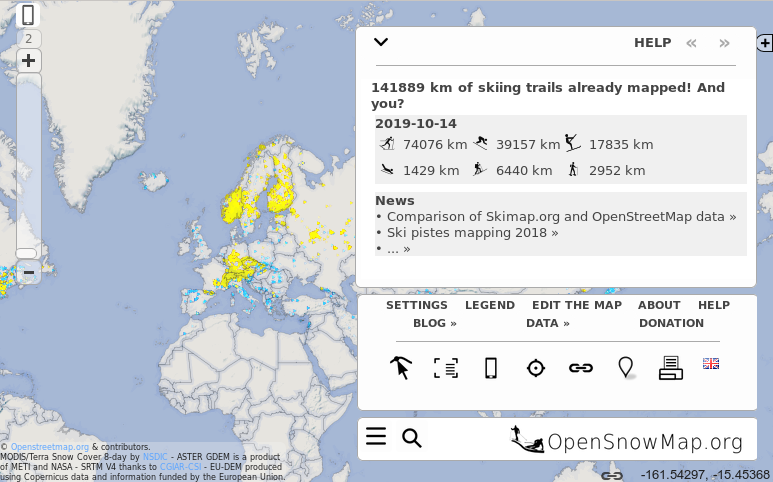Opensnowmap desktop version refreshed too